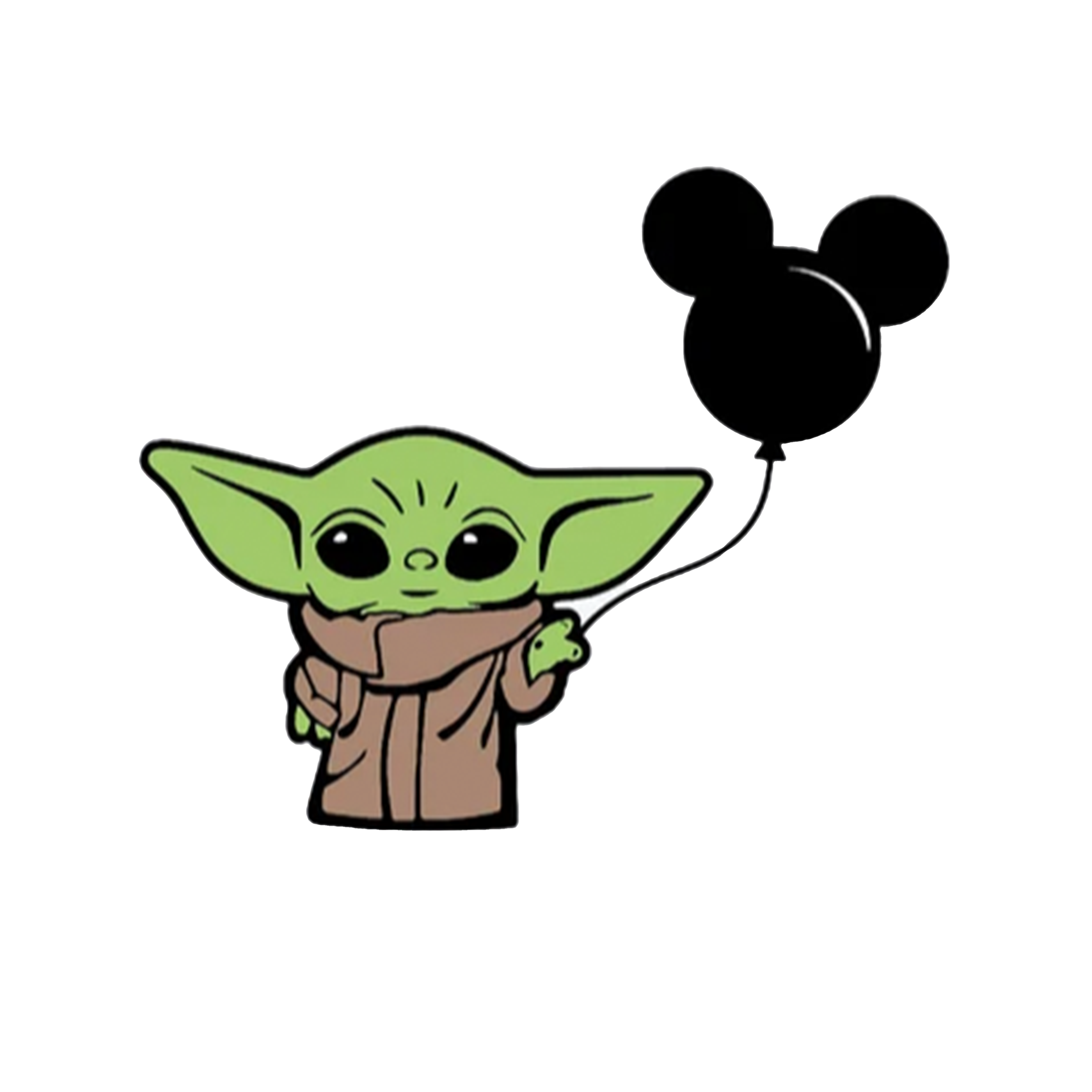 Cartoon Yoda Smiling