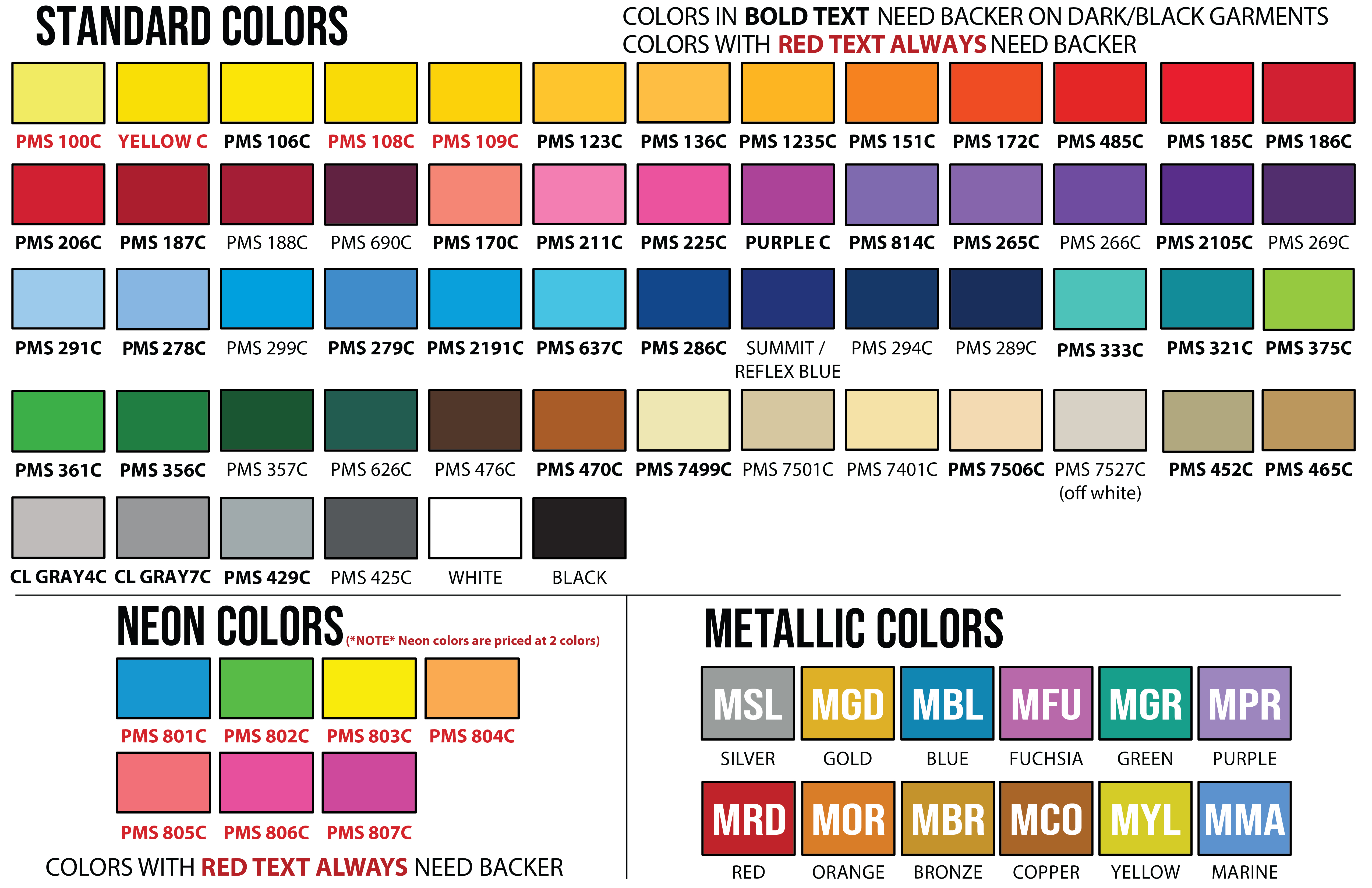 Custom and Stock Heat Transfers | Art Brands