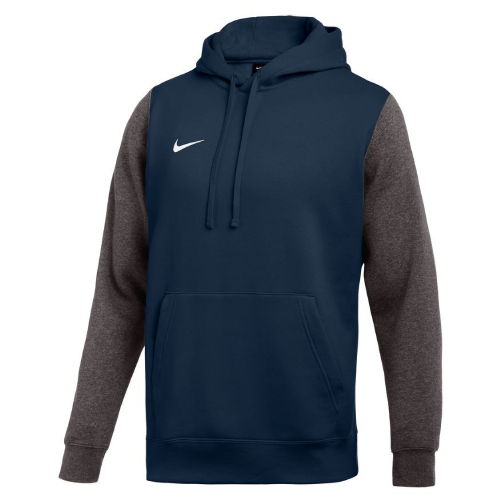 Nike Men s JVA Club Fleece Color Block Hoodie Navy Grey Junior Volleyball Association