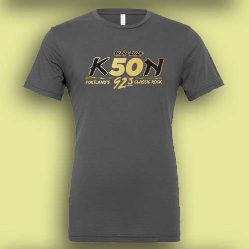 KGON 50th Anniversary Tee Charcoal | KGON 50th Anniversary Tee