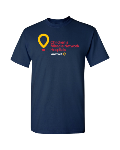 Classic Printed Short Sleeve T-Shirt- CMN NAVY | Walmart Junction