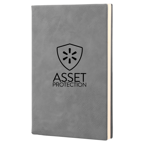 Leatherette Journal- Asset Protection GREY | Walmart End2End