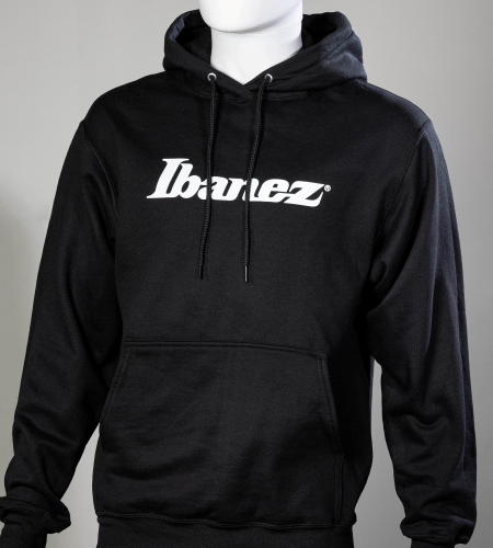 Ibanez Printed Logo Black Pullover Hooded Sweatshirt Jet Black | Jet ...