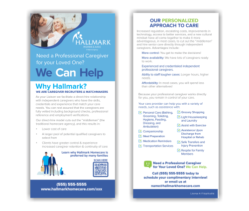 Sales Rack Card - 4" x 9" Full Color | Full Color Sales Rack Card - 4" x 9"