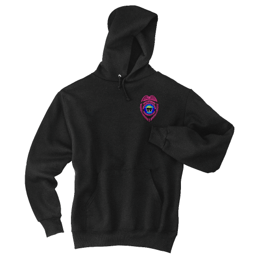 Pink Badge Hooded Sweatshirt Black | Black CRC Pink Badge Hooded Sweatshirt
