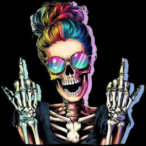 SKELETON MIDDLE FINGERS Not Applicable | SKELETON MIDDLE FINGERS