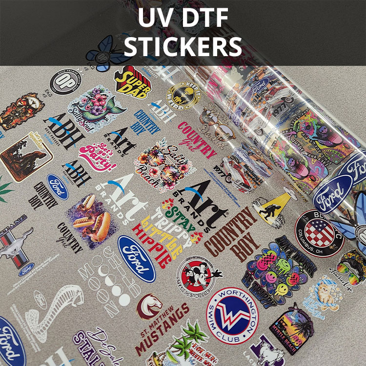 Custom UV DTF Stickers Full Color | Full Color Custom UV DTF Stickers