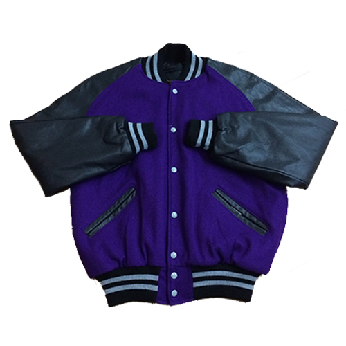 MVHS Men's Letter Jacket Purple/Black | Purple/Black MVHS Men's Letter ...