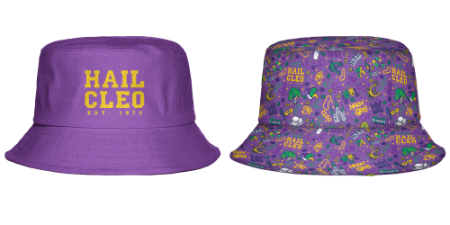 Cleo Reversible Bucket Hat Packages Purple | MG Repeat Nola Reversible Bucket Hat - Sold in ...
