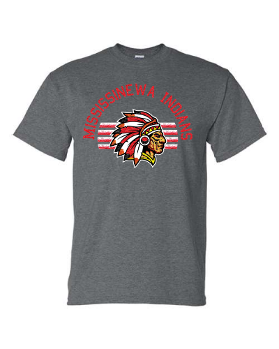 Mississinewa Indians Arc Dark Heather | mississinewa