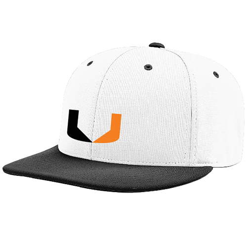 Connecticut Logo Flex Fit Hat White/Black | Baseball U Connecticut