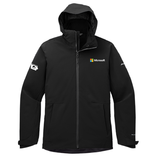 Microsoft DSM Eddie Bauer WeatherEdge 3-in-1 Jacket Black Storm Grey ...