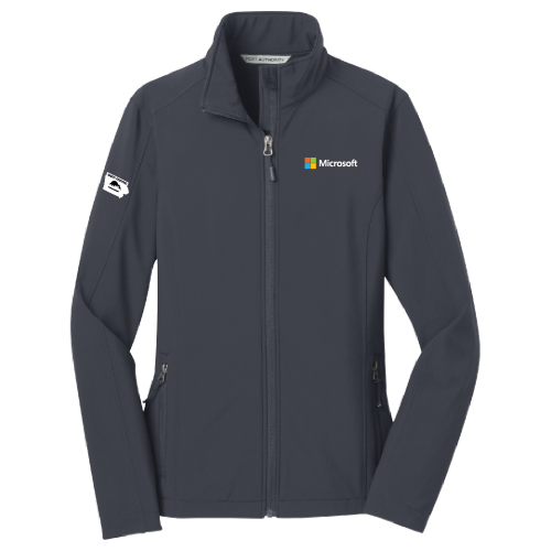 Microsoft DSM Ladies Core Soft Shell Jacket Battleship Grey | Microsoft DSM
