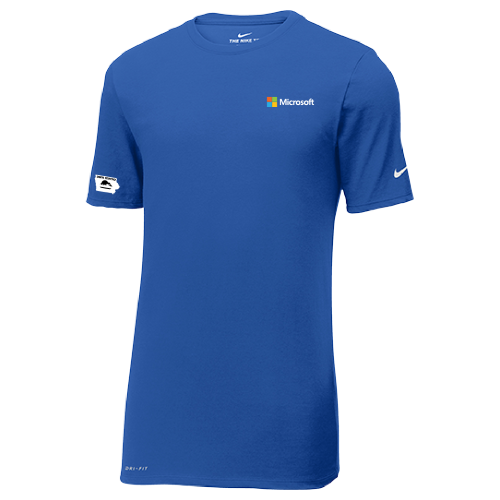 Microsoft DSM Dri-FIT Cotton/Poly Tee Rush Blue | Microsoft DSM