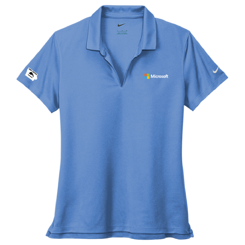 Microsoft DSM Nike Ladies Dri-FIT Micro Pique 2.0 Polo Valor Blue ...