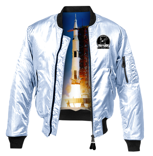 Limited Edition Apollo 50th NASA Jacket Silver | Silver Buzz Aldrin Jacket