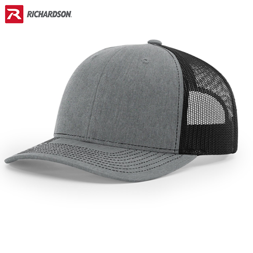 Trucker Hat Heather Grey/Black | Heather Grey/Black Richardson Trucker ...