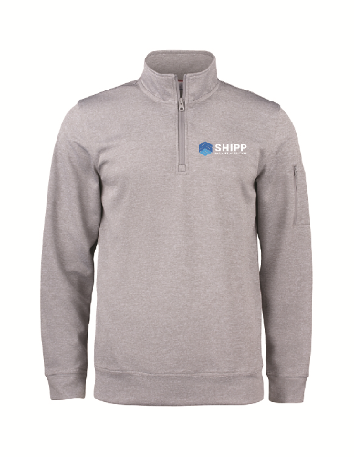 Clique Lift Eco Performance Half Zip Unisex Pullover Grey Melange ...