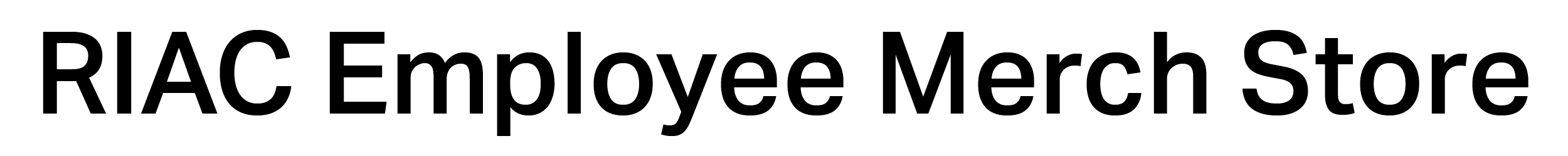 RIAC Employee Merch Store