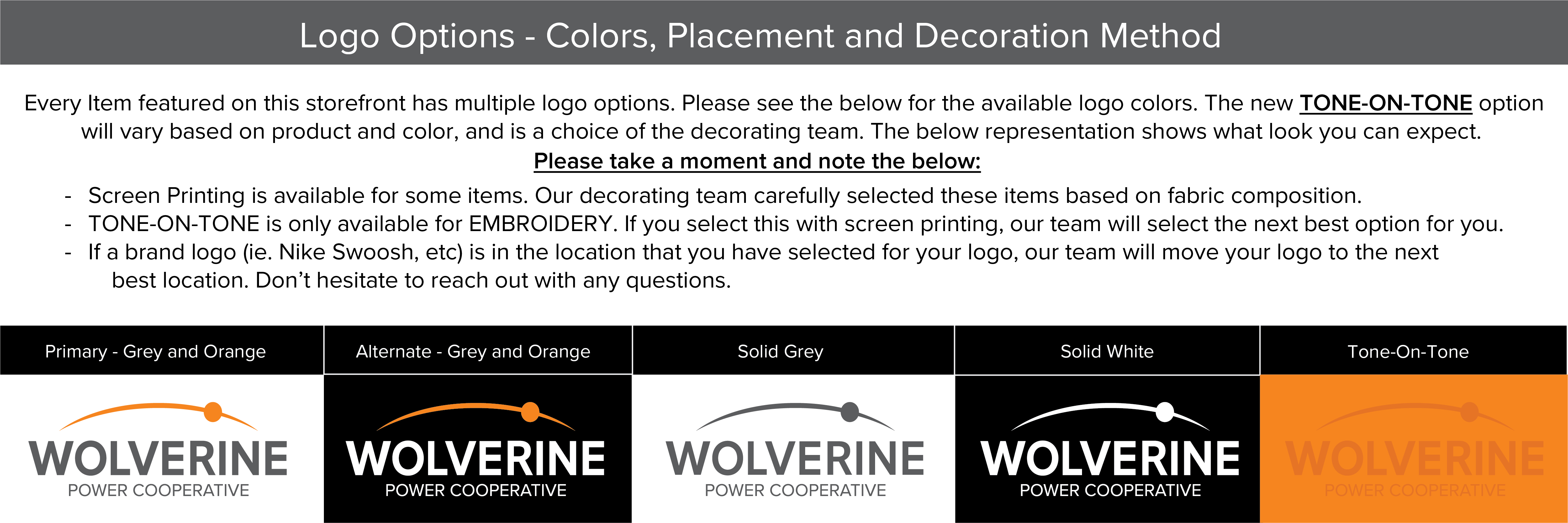 Wolverine Power Apparel