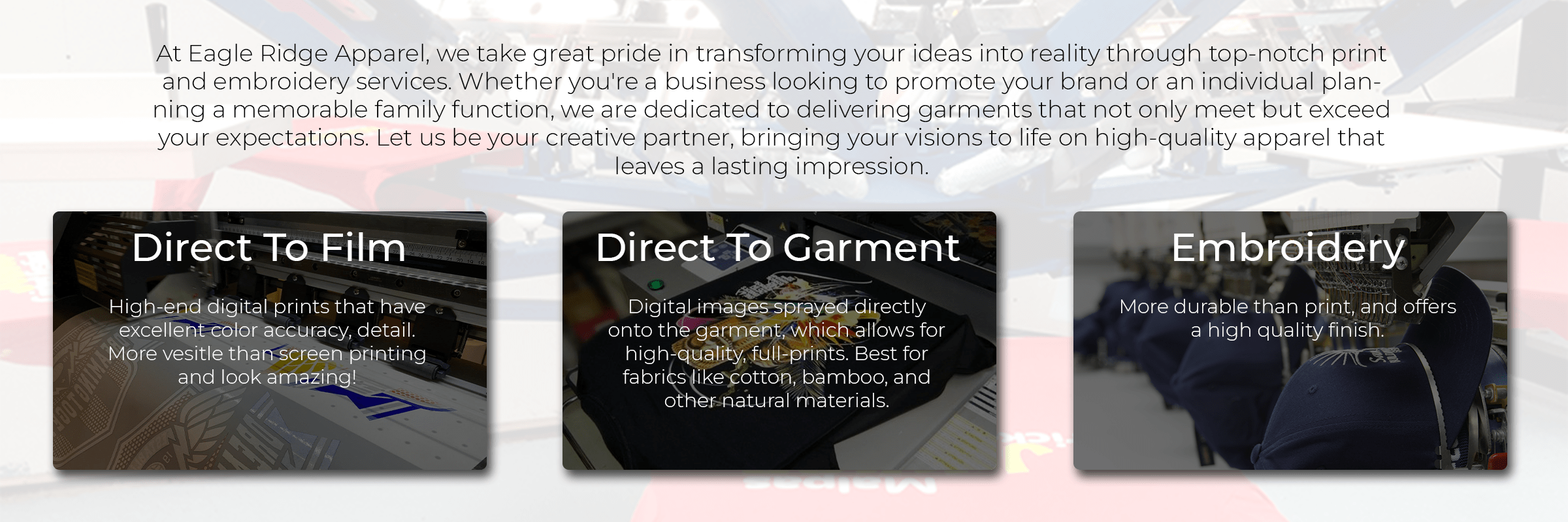 Custom Apparel Printing