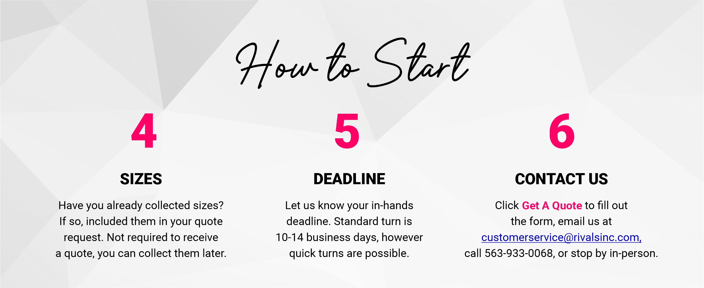 Rivals Inc Custom Gear