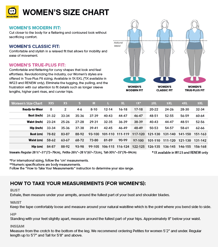 WonderWink W123 Women's Basic V-neck Top PEWTER | MHS Laboratory