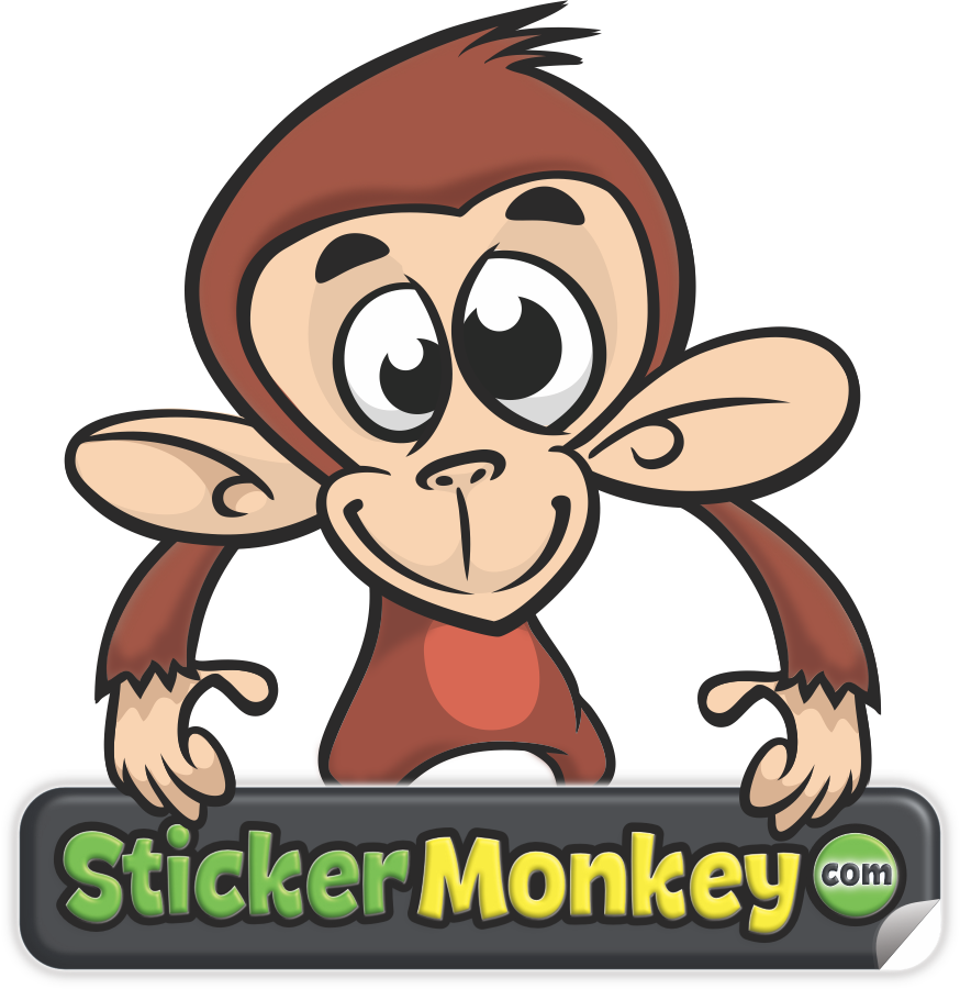Contour Cut Stickers Products | Sticker Monkey Buffalo Amherst Vinyl ...