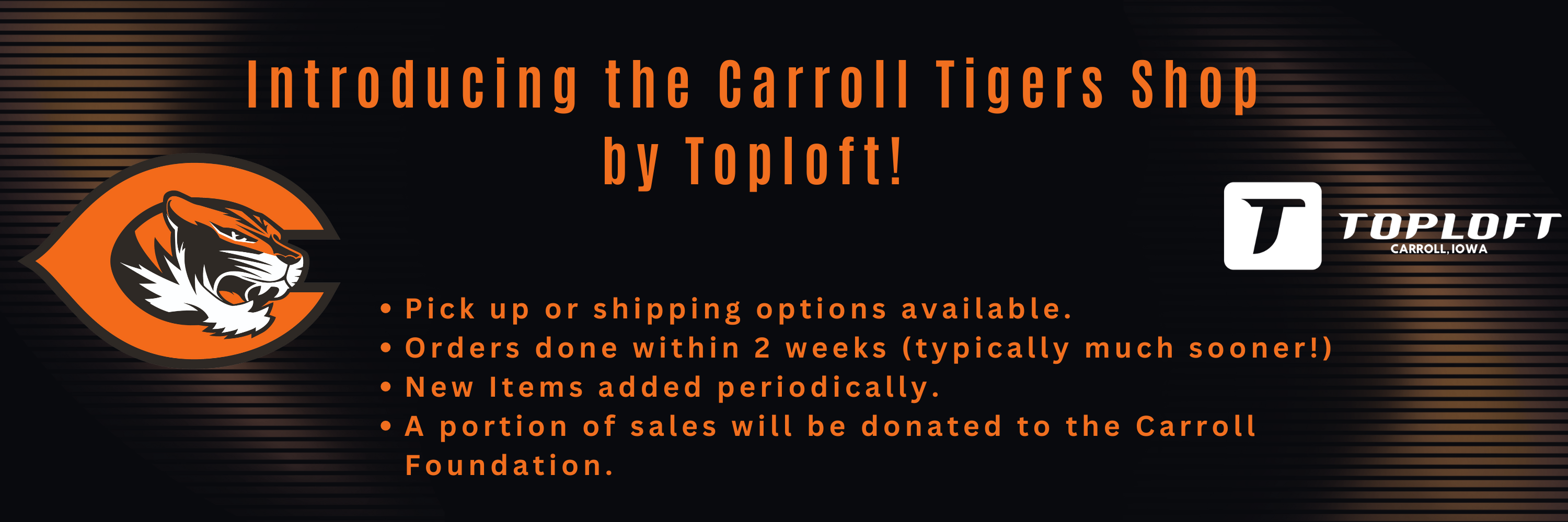 Carroll Tigers Fan Gear