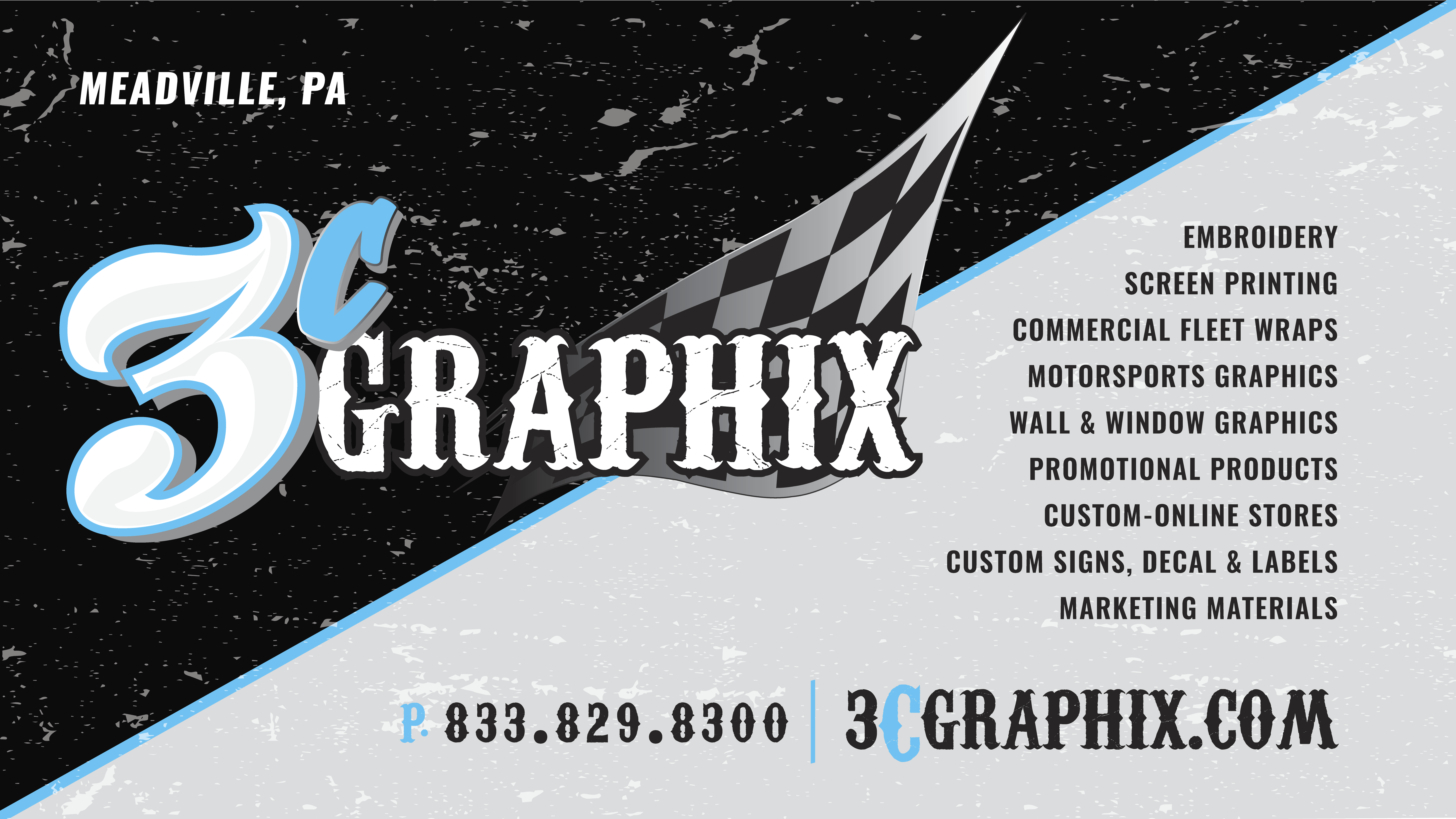 3C Graphix offers embroidery, screen print, signs, vinyl, promotional ...