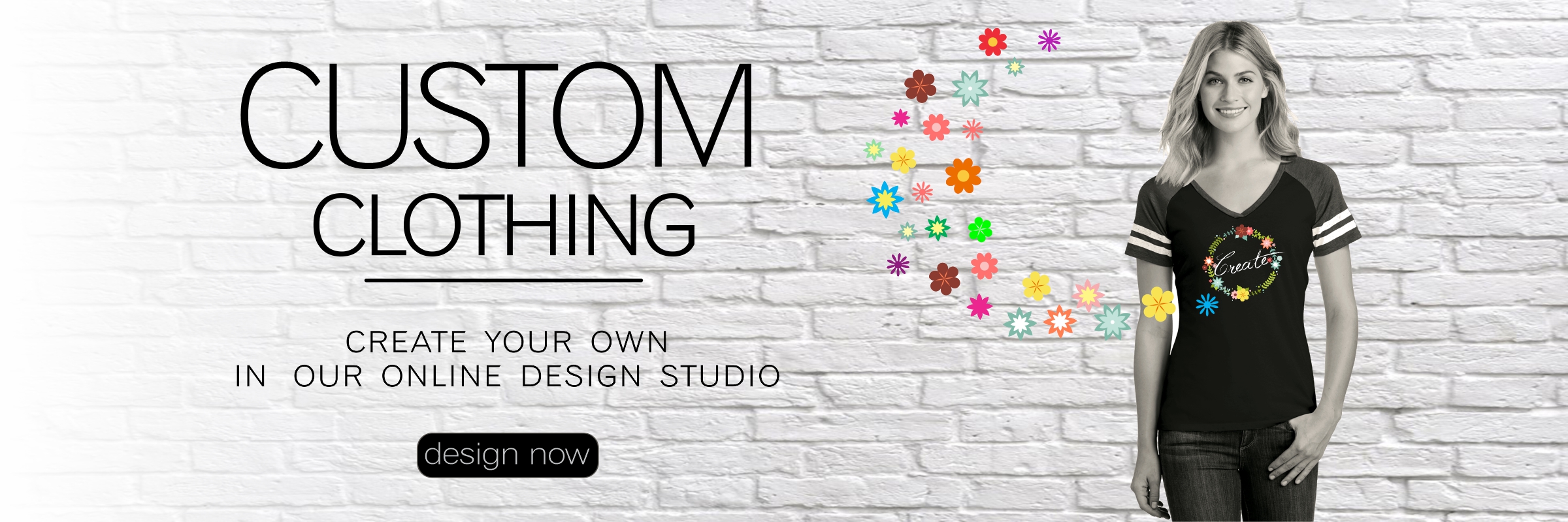 Custom t-shirt printing and embroidery