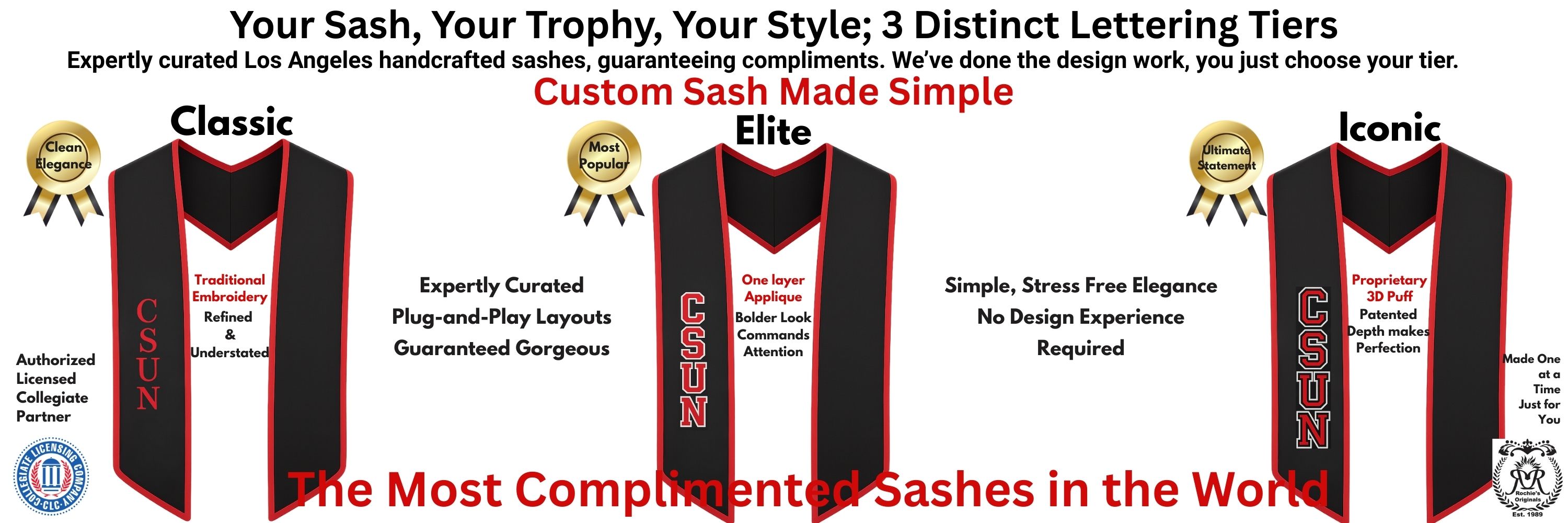 Custom Graduation Sashes | Made in USA | The Grad Store