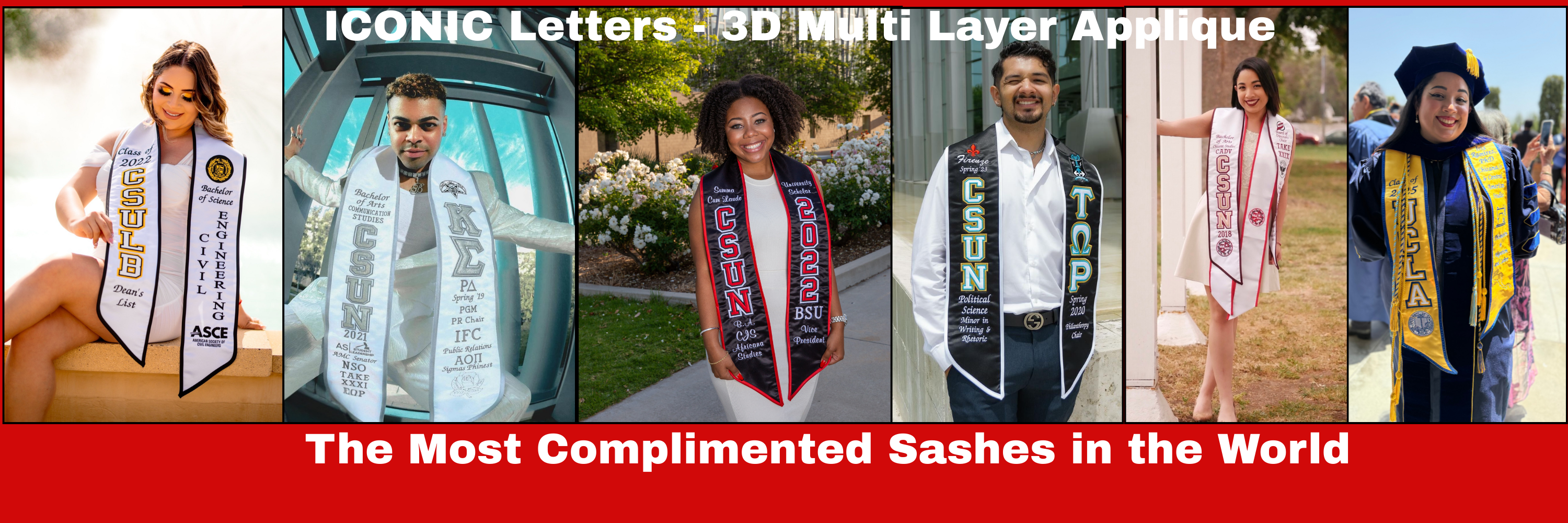 Custom Graduation Sashes | Made in USA | The Grad Store