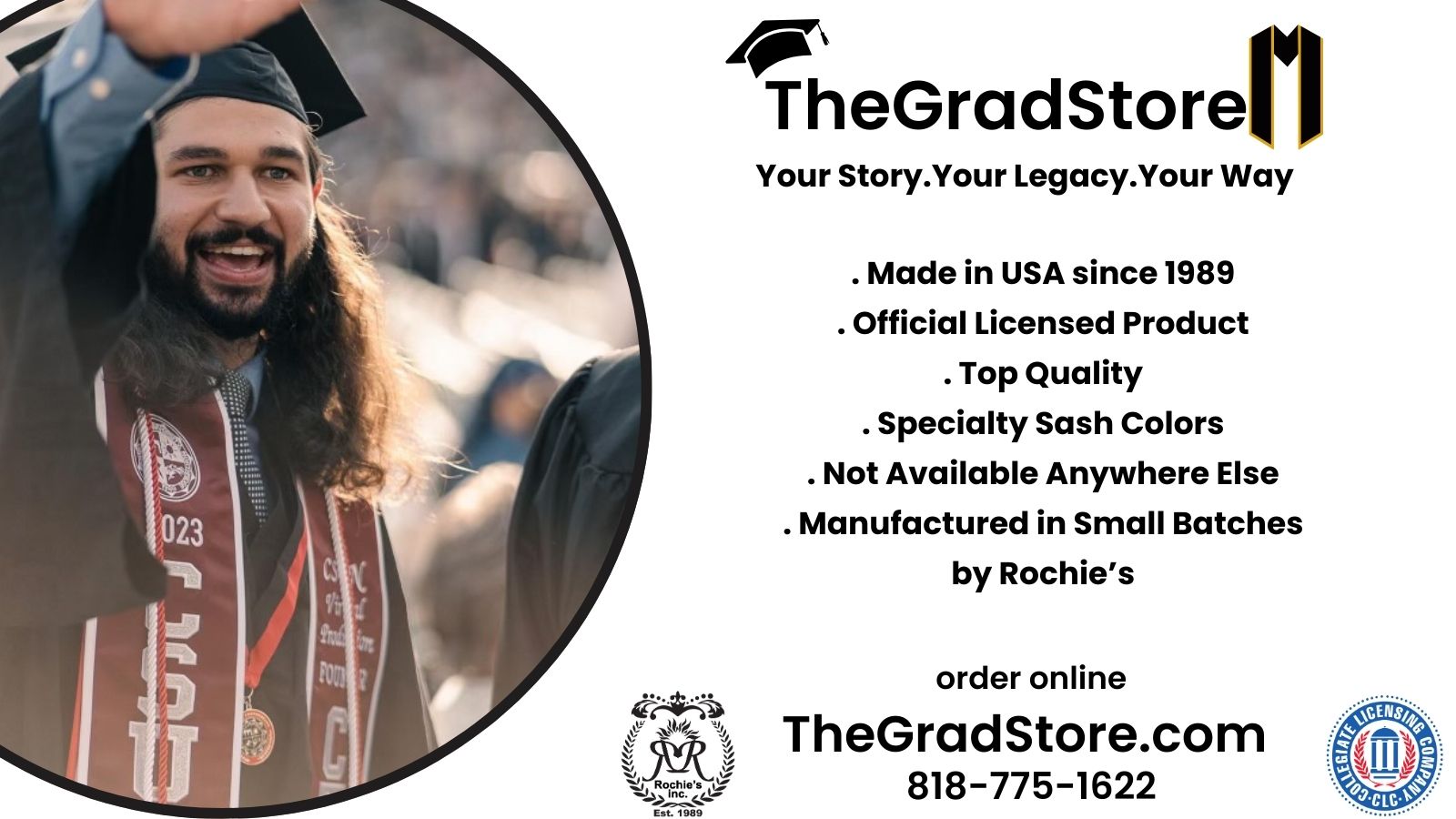 Custom Graduation Sashes | Made in USA | The Grad Store